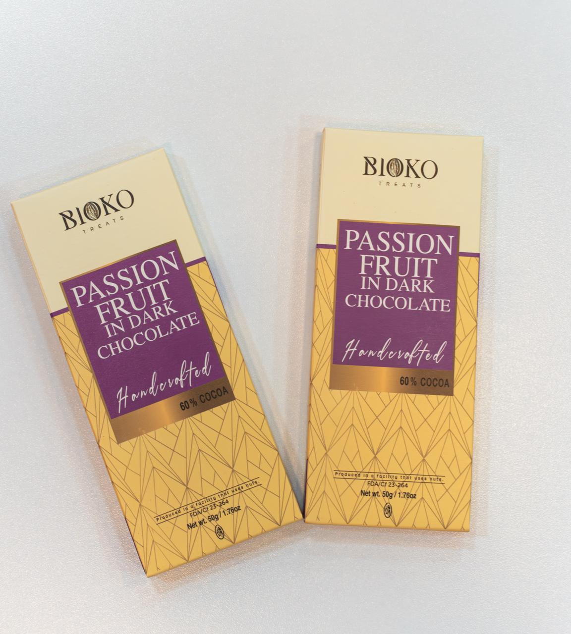 Dark Chocolate Passionfruit Bar – Bioko Treats Ltd