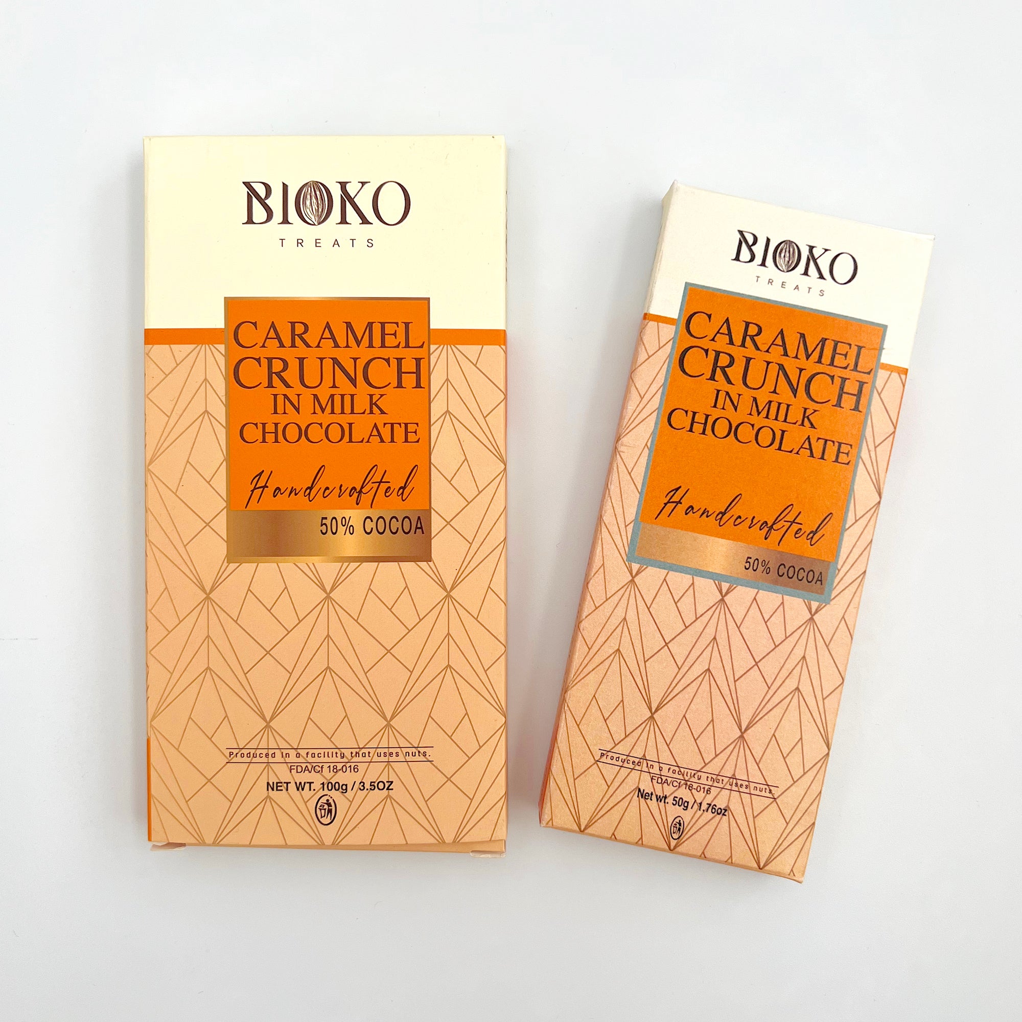 Caramel Crunch in Milk Chocolate Bar by Bioko Treats | Chocolate Made ...